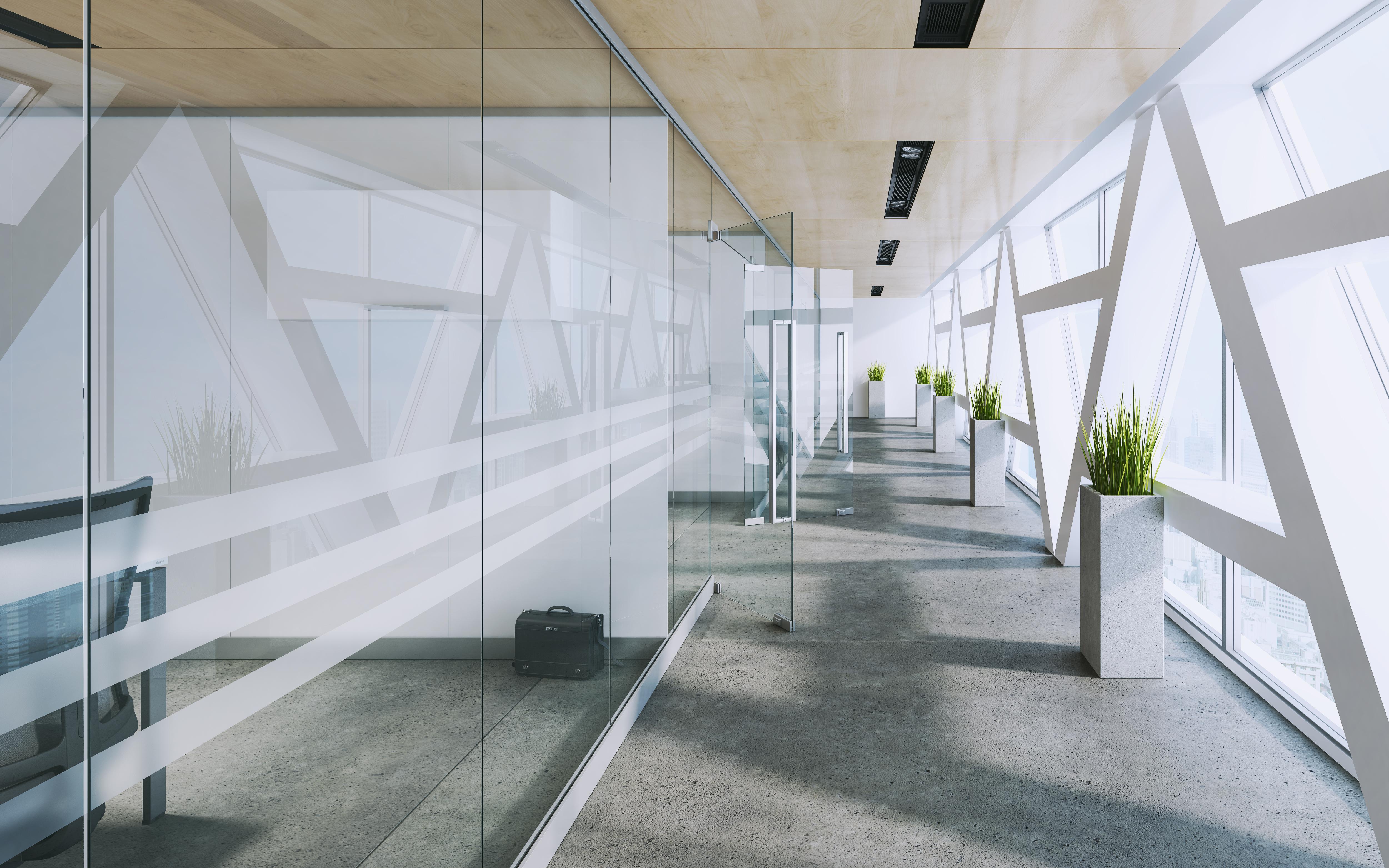 Partition walls KOMANDOR | TAW 1 | Single-glass Temporary Walls
